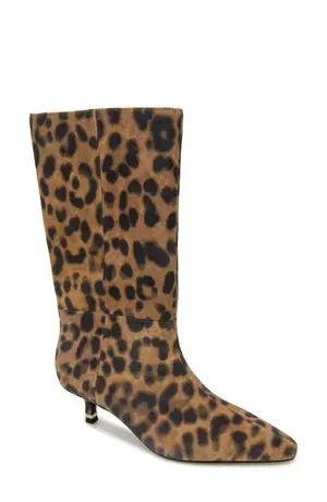 KENNETH COLE Meryl Leopard-print Boots - Leopard Suede