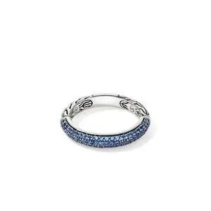 John Hardy Jh Essential Pavé Band Ring - Sterling Silver