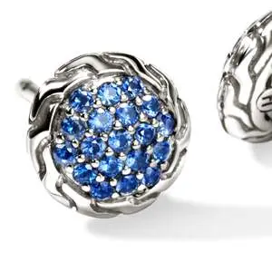 John Hardy Jh Essential Pavé Stud Earring - Sterling Silver
