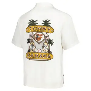 Tommy Bahama Baltimore Orioles Pitcher's Paradiso Button-up Camp Shirt