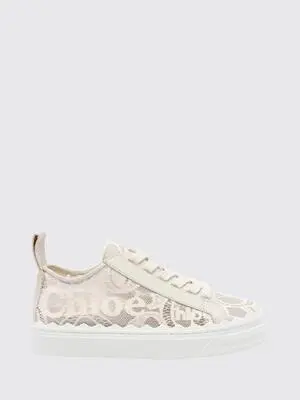 Chloé Lace Up Sneakers - Beige