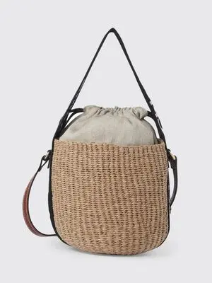 Chloé Raffia Mini Bucket Bag - Black