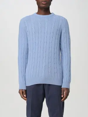 XC Sweater With Cable Knit Detailing - Sky Blue