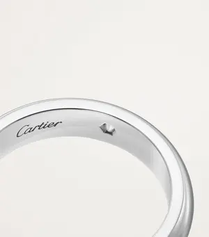 Cartier Platinum And Diamond C De Wedding Band