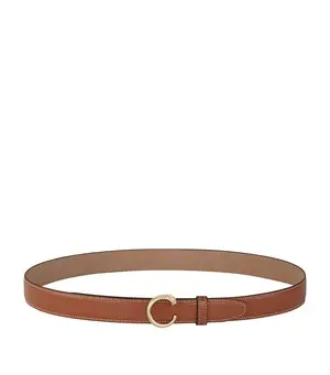 Cartier Small Leather Panthère De Belt - Brown
