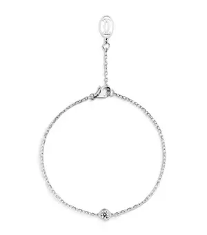 Cartier D'amour White Gold And Diamond Bracelet - Silver