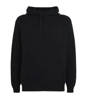 Harrods Cashmere Hoodie - Black