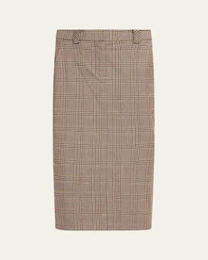 Ramy Brook Clarissa Plaid Midi Skirt