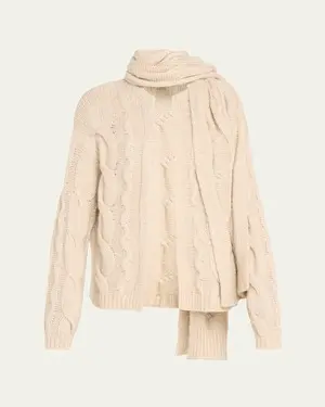 Ramy Brook Agnes Cable-knit Sweater