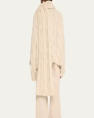 Ramy Brook Agnes Cable-knit Sweater