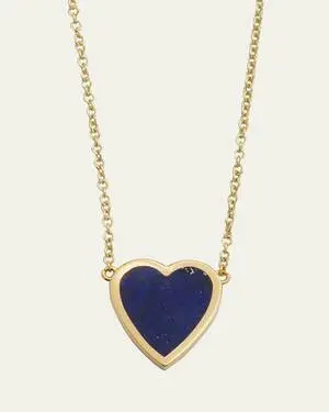 JENNIFER MEYER Jennifer Meyer 18k Mini Inlay Heart Necklace Lap