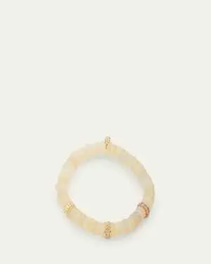 SYDNEY EVAN Cocktail Daisy Rondelle Beaded Bracelet