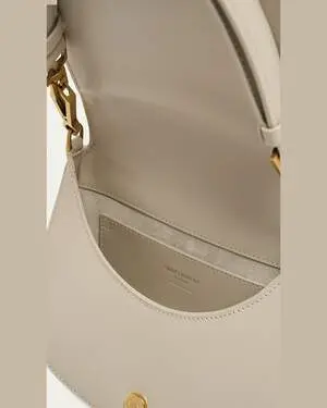 Saint Laurent Voltaire Top-handle Bag In Smooth Leather - Nero