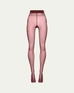 Wolford Satin Touch Shimmer Tights Merlot