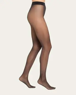 Wolford Satin Touch Shimmer Tights Navy