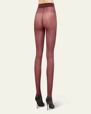 Wolford Satin Touch Shimmer Tights - Navy