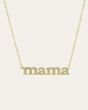 JENNIFER MEYER Jennifer Meyer 18k Diamond Mama Pendant Necklace Dia
