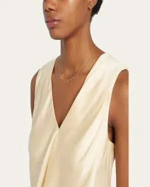 JENNIFER MEYER Mini 7-bezel Dangle Necklace