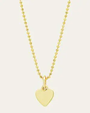 JENNIFER MEYER 18k Heart Charm Chain Necklace - Gold