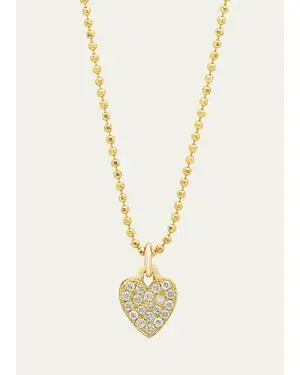 JENNIFER MEYER 18k Diamond Heart Pendant Necklace - Gold