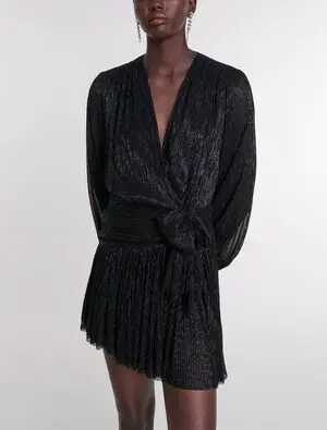 Maje Short Lamé Dress