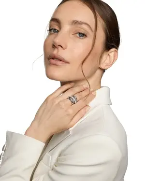 David Yurman Crossover Five-row Ring - Silver