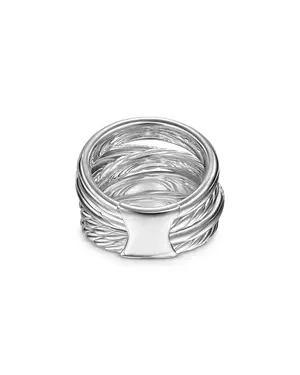 David Yurman Crossover Five-row Ring - Silver