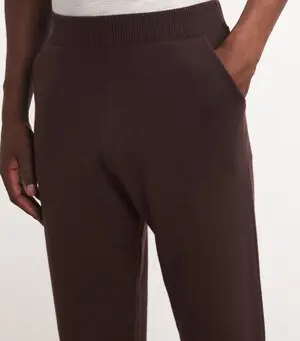 Harrods Cashmere Sweatpants - Brown