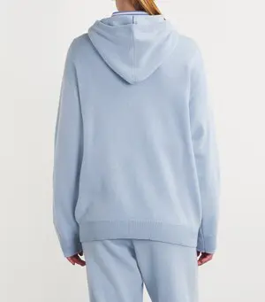 Harrods Cashmere Hoodie - Blue