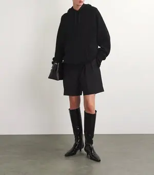 Harrods Cashmere Hoodie - Black