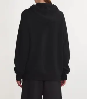 Harrods Cashmere Hoodie - Black