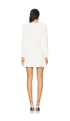 SELF-PORTRAIT Buttoned Knit Mini Dress