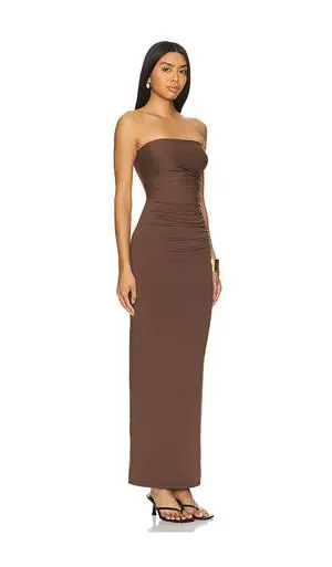NAKEDVICE The Evelyn Dress - Chocolate Brown