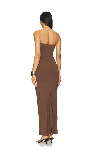 NAKEDVICE The Evelyn Dress - Chocolate Brown