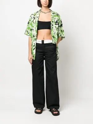 Palm Angels Flare Leg Trousers