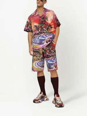 Dolce & Gabbana Printed Bermuda Shorts - Multicolour