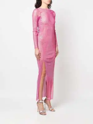 santa brands pink dress Diamonds Maxi Dress