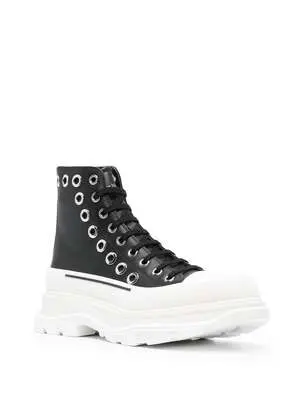 Alexander McQueen Tread Slick Ankle Boots - Black