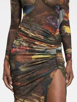 AZ FACTORY BY ESTER MANAS Side-slit Midi Skirt