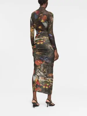 AZ FACTORY BY ESTER MANAS Side-slit Midi Skirt