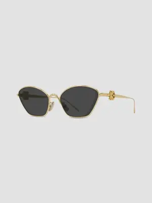 Loewe Anagram 57mm Cat-eye Sunglasses Gold Black
