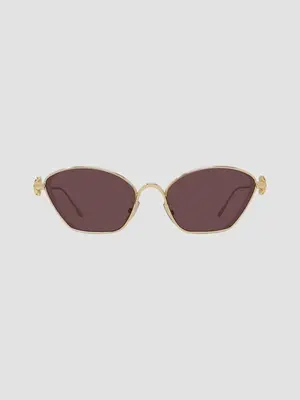 Loewe Anagram 57mm Cat-eye Sunglasses - Gold Violet