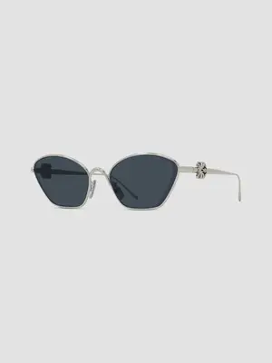 Loewe Anagram 57mm Cat-eye Sunglasses Grey Blue