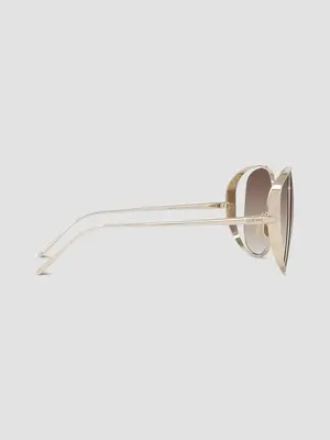 Loewe Signature 57mm Rectangular Sunglasses