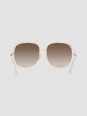 Loewe Signature 57mm Rectangular Sunglasses