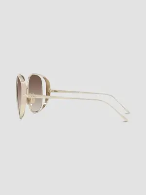 Loewe Signature 57mm Rectangular Sunglasses