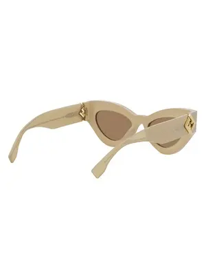 Fendi Ff Diamond 52mm Cat-eye Sunglasses