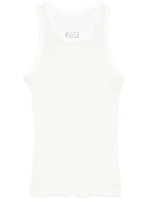MAISON MARGIELA Silk Tank Top - White