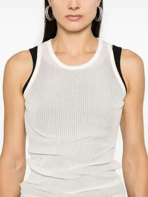 MAISON MARGIELA Silk Tank Top - White