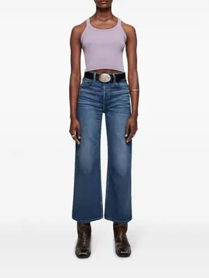 RE/DONE High-rise Wide-leg Jeans